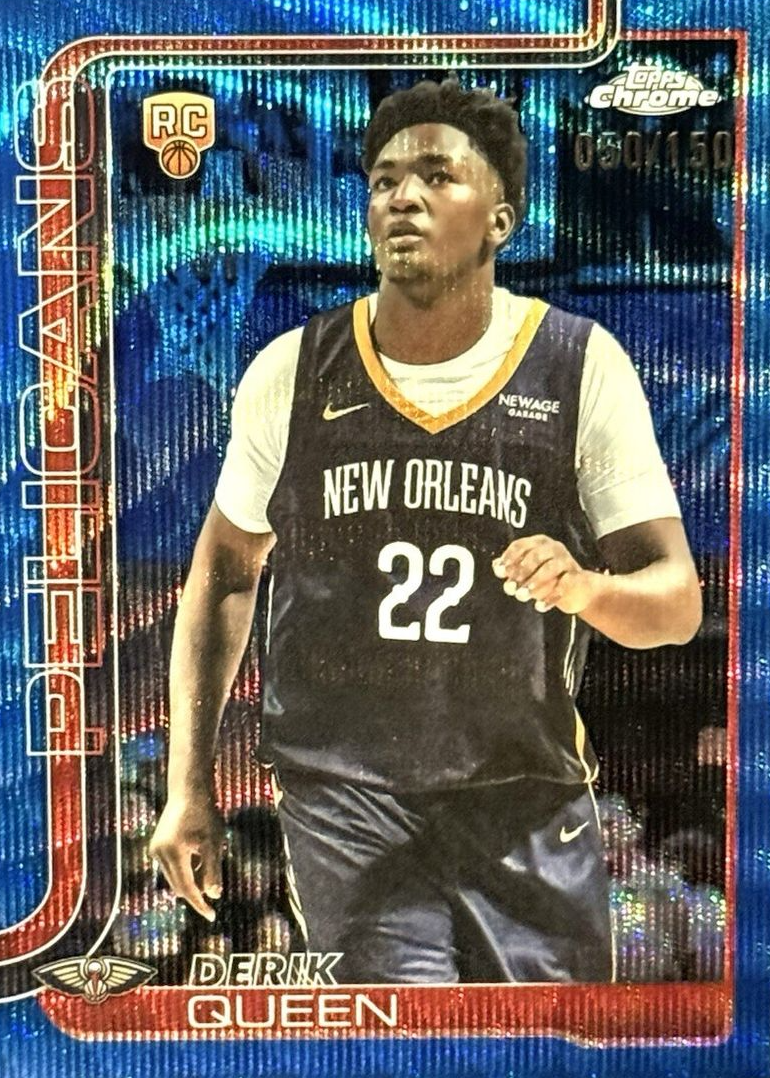 Derik Queen 2025 Topps Chrome #263 Blue Wave Refractor /150 Price Guide ...