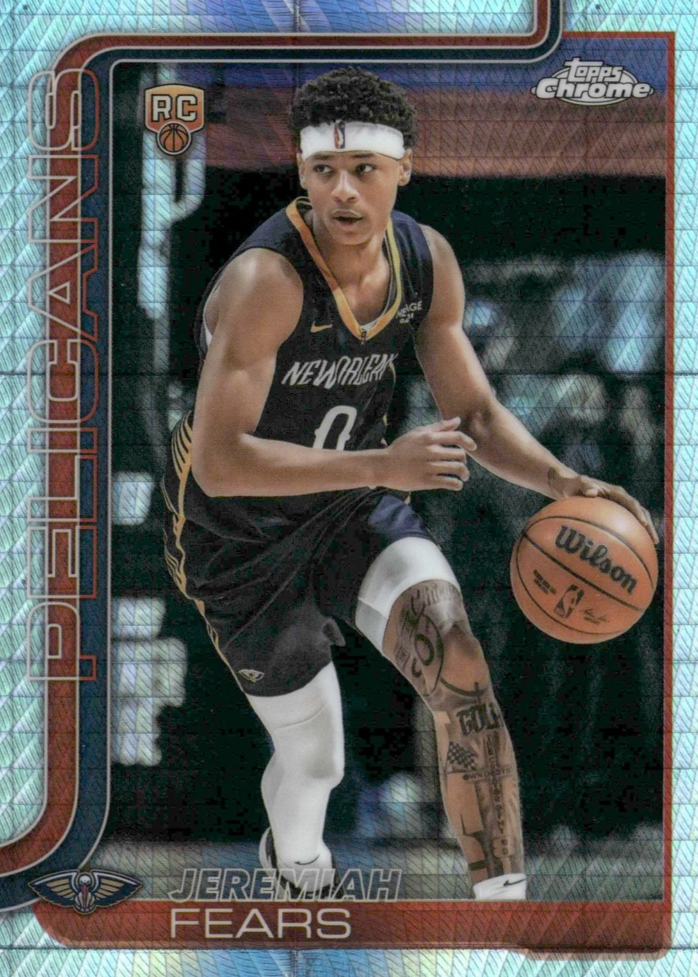 Jeremiah Fears 2025 Topps Chrome #257 Prism Refractor Price Guide ...