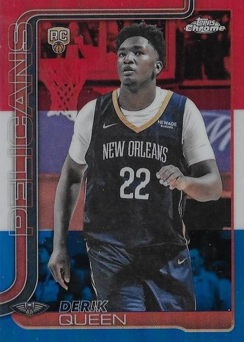 Derik Queen 2025 Topps Chrome #263 Red White & Blue Refractor Price ...