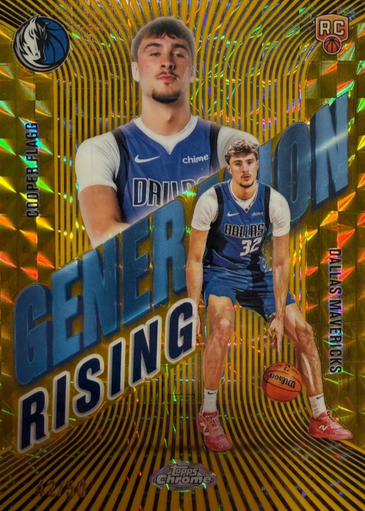 Cooper Flagg 2025 Topps Chrome #GR-1 Generation Rising - Gold Geometric ...