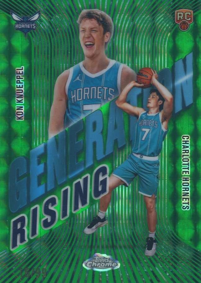 Kon Knueppel 2025 Topps Chrome #GR-4 Generation Rising - Green ...