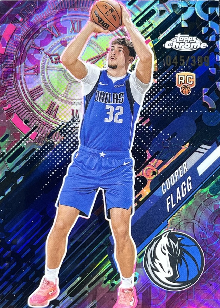 Cooper Flagg 2025 Topps Chrome #GT-16 Go Time - Magenta Refractor /399 ...