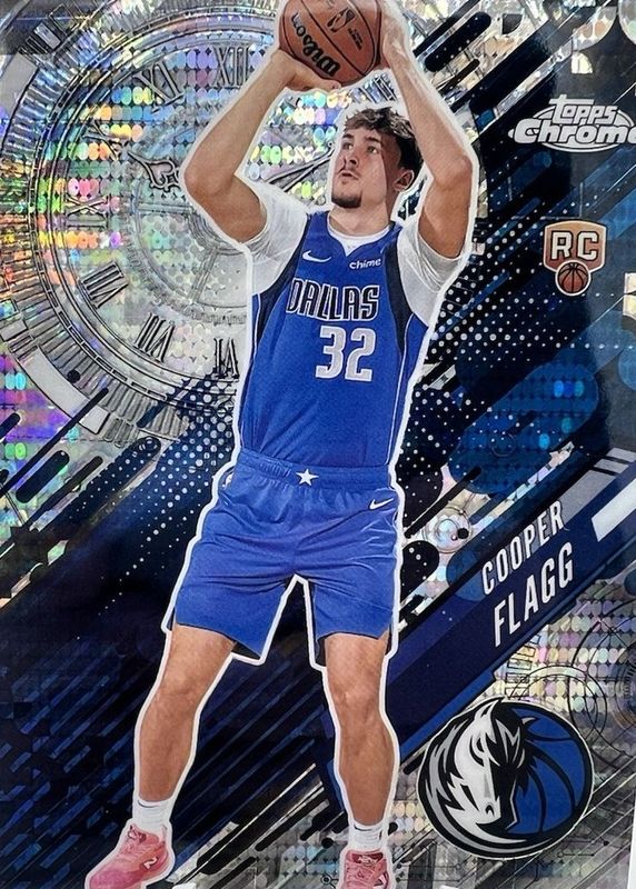 Cooper Flagg 2025 Topps Chrome #GT-16 Go Time - Pulsar Refractor Price ...