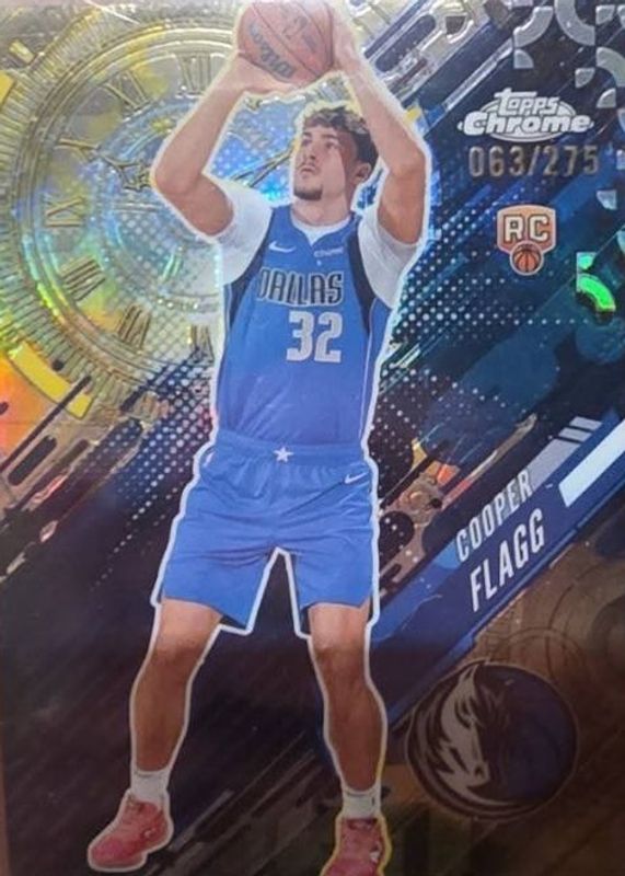 Cooper Flagg 2025 Topps Chrome #GT-16 Go Time - Yellow Refractor /275 ...