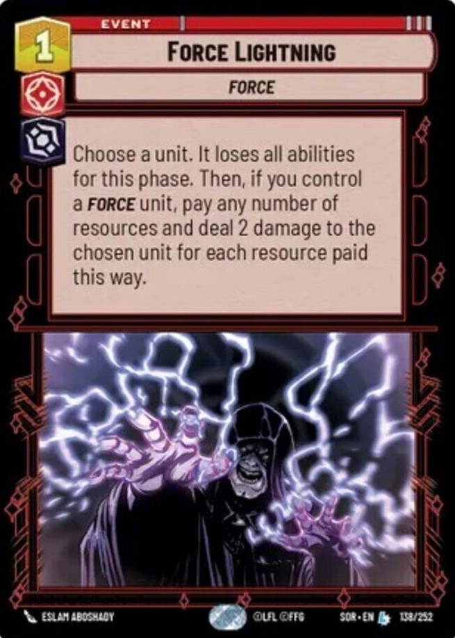 Force Lightning Star Wars Cards Price Guide - Sports Card Investor