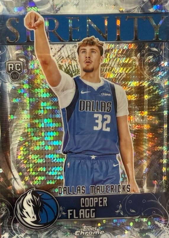 Cooper Flagg 2025 Topps Chrome #SY-11 Serenity - Pulsar Refractor Price ...