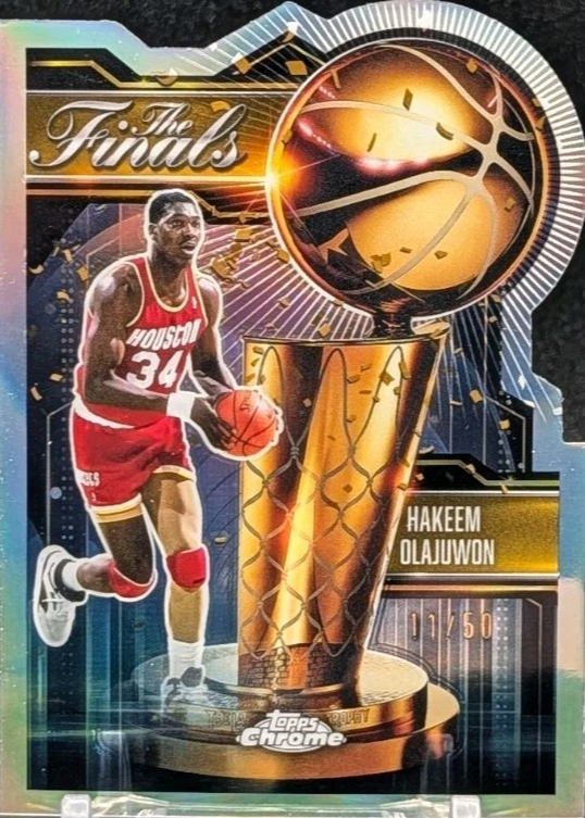 Hakeem Olajuwon 2025 Topps Chrome #FIN-9 Finals - Gold Refractor /50 ...