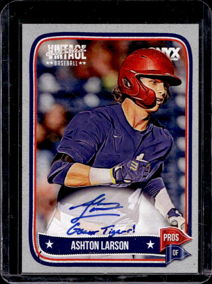 Ashton Larson 2024 Onyx Vintage Extended Series #VAASLA Autographs ...