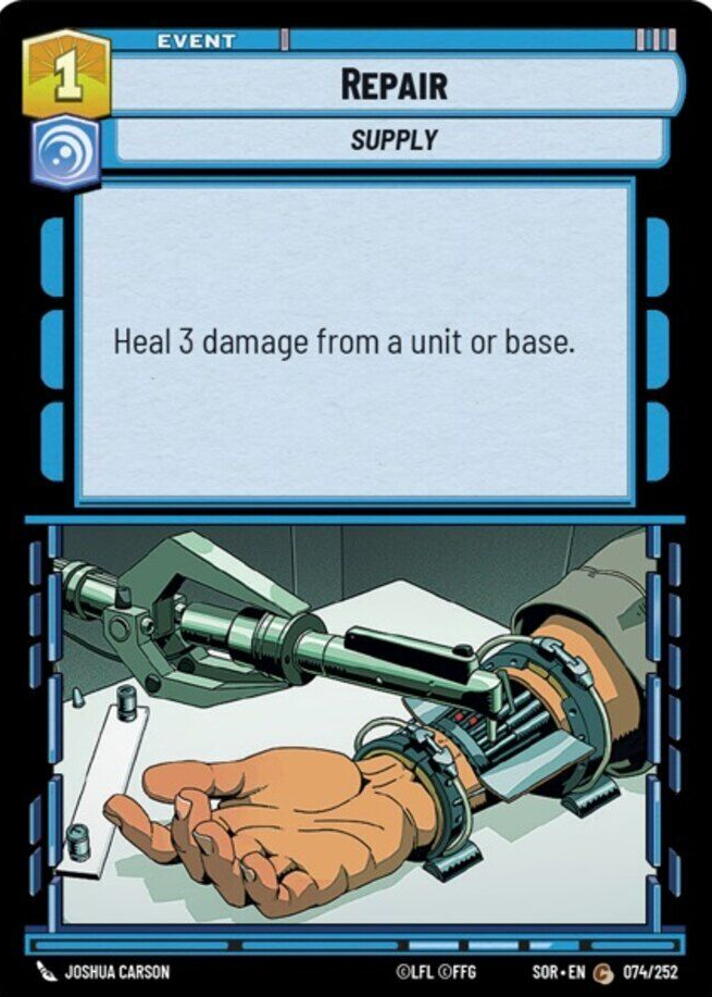 Repair 2024 Spark of Rebellion #74 Base Price Guide - Sports Card Investor