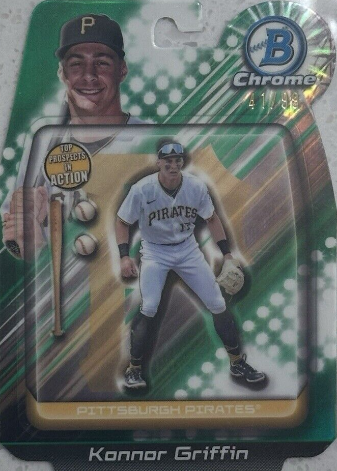 Konnor Griffin 2024 Bowman Draft #BDC-22 Chrome - Green Refractor /99 (1st) Price Guide - Sports ...