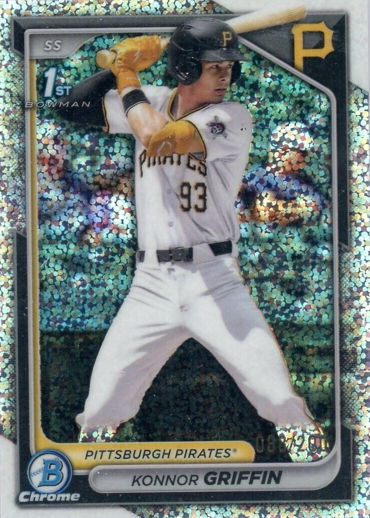 Konnor Griffin 2024 Bowman Draft #BDC-22 Chrome - Sparkles Refractor ...