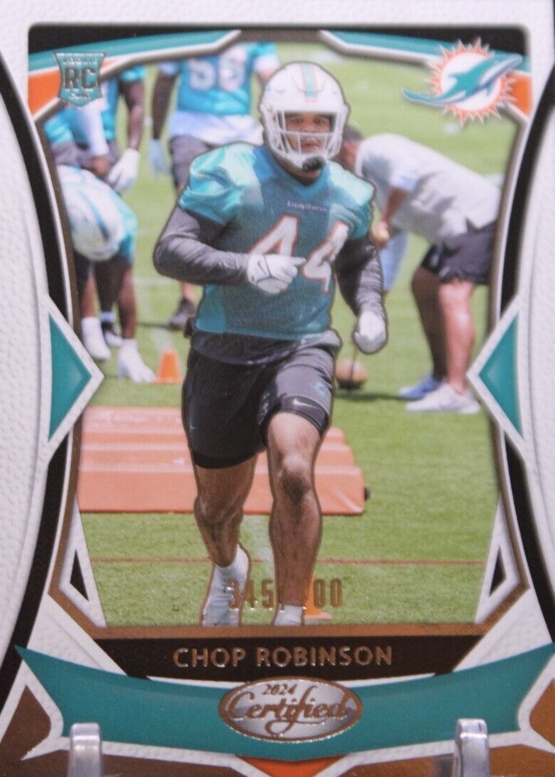 Chop Robinson 2024 Certified #115 Base Rookie /400 Price Guide - Sports ...