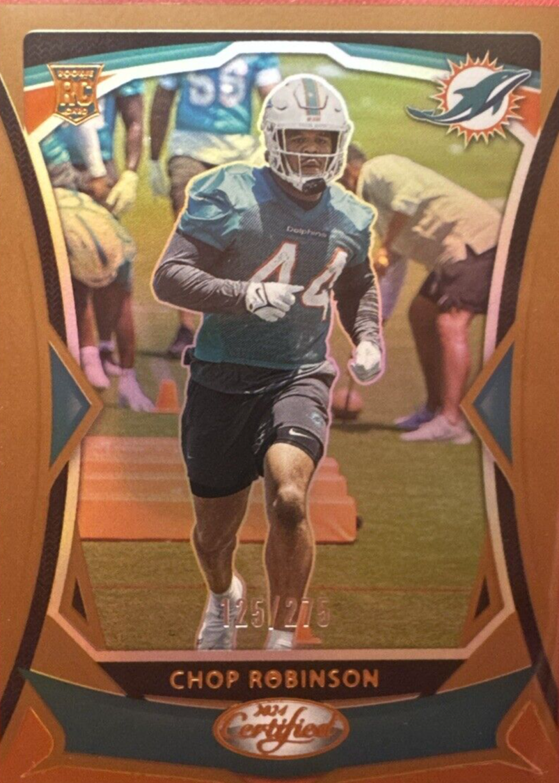 Chop Robinson 2024 Certified #115 Mirror Bronze /275 Price Guide ...