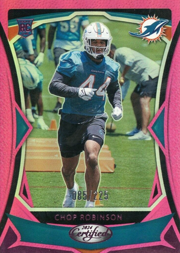 Chop Robinson 2024 Certified #115 Mirror Pink /225 Price Guide - Sports ...