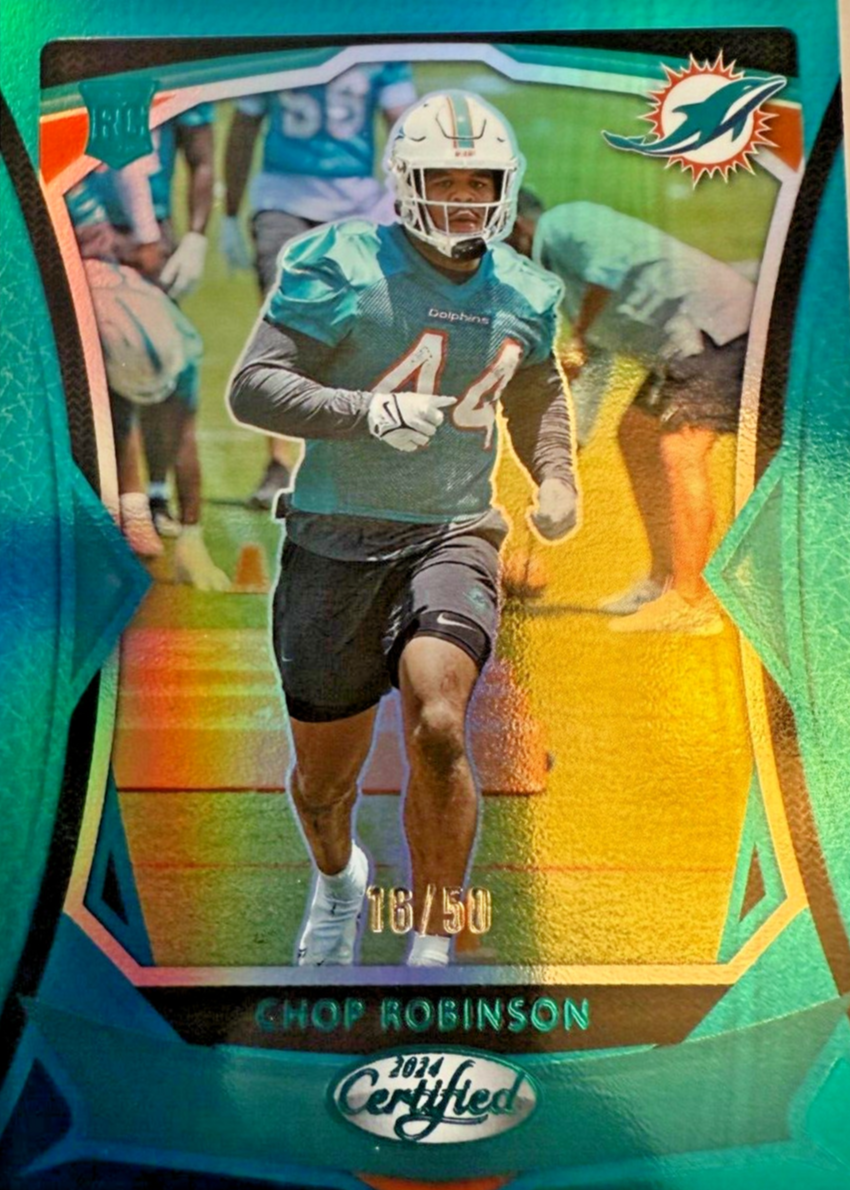 Chop Robinson 2024 Certified #115 Mirror Teal /50 Price Guide - Sports ...