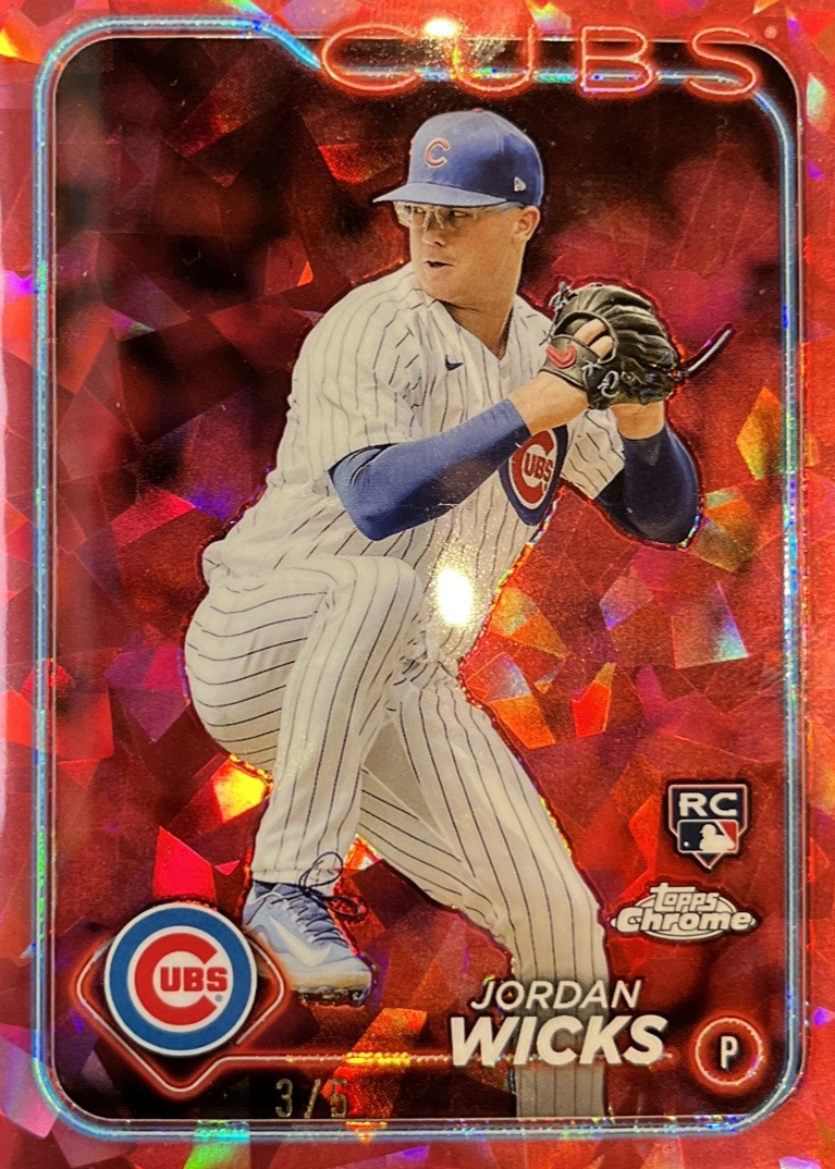 Jordan Wicks 2024 Topps Chrome Sapphire Edition #613 Red /5 Price Guide ...