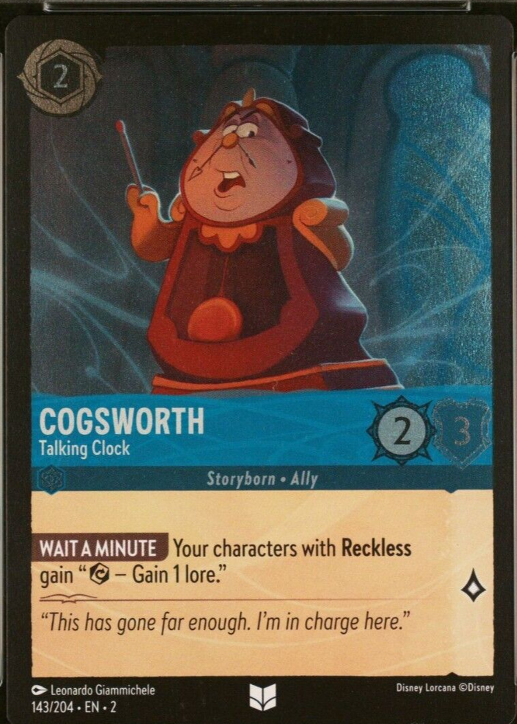 Cogsworth - Talking Clock Disney Lorcana Cards Price Guide - Sports ...