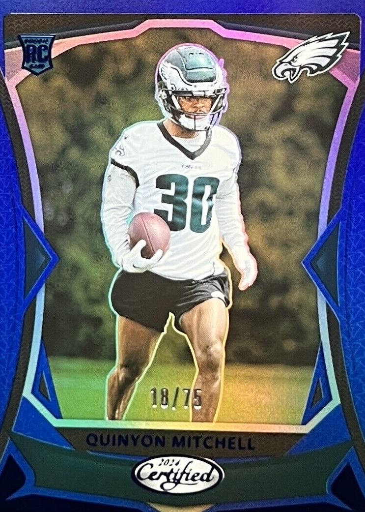 Quinyon Mitchell 2024 Certified #116 Mirror Blue /75 Price Guide - Sports Card Investor