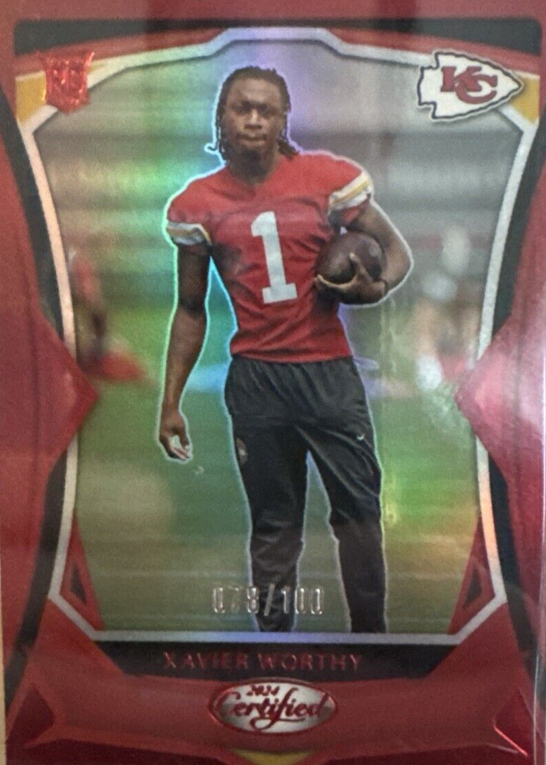 Xavier Worthy 2024 Certified #120 Mirror Red /100 Price Guide - Sports ...