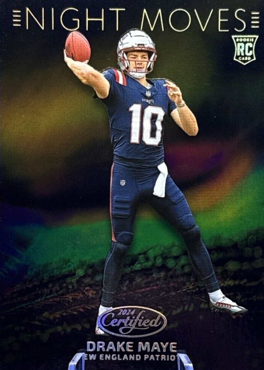 Drake Maye 2024 Certified #NM-DME Night Moves /(SSP) Price Guide ...