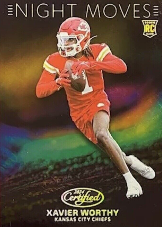 Xavier Worthy 2024 Certified #NM-XWY Night Moves /(SSP) Price Guide ...