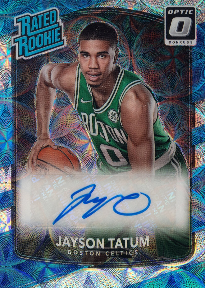 Jayson Tatum 2017 Optic #198 Rated Rookie Signatures - Premium Box Set ...