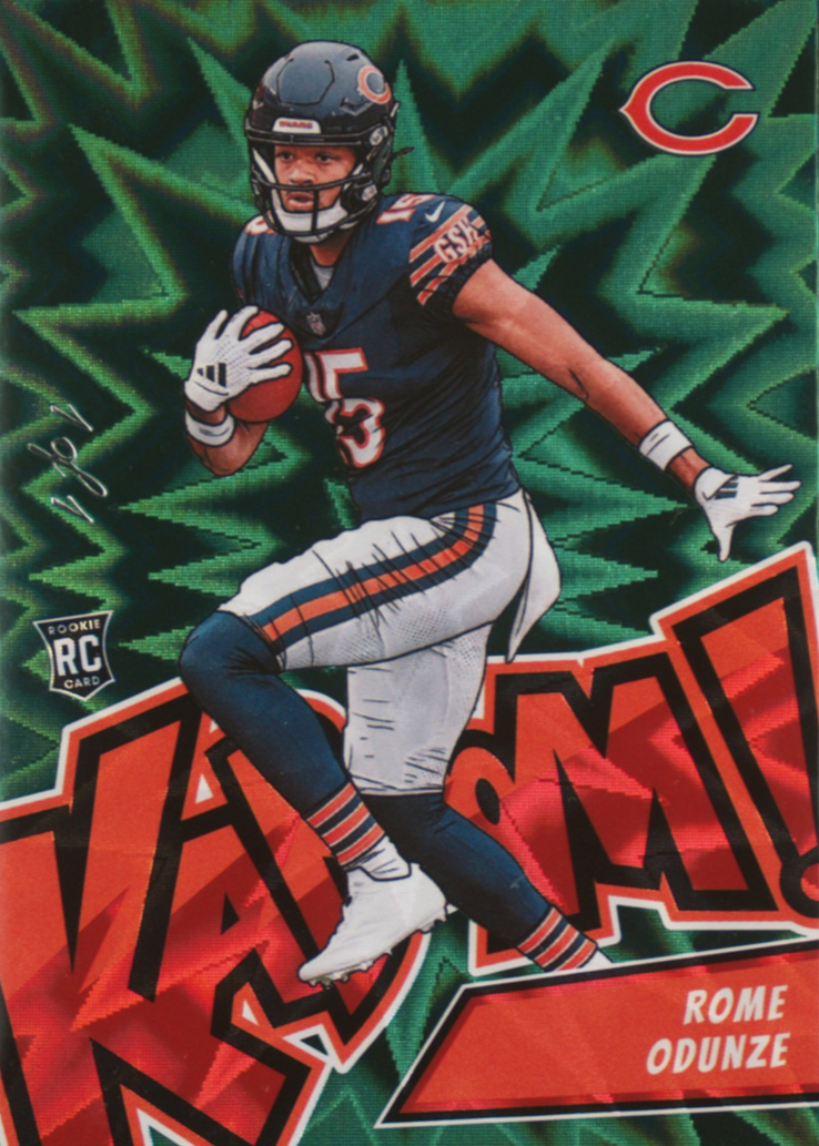 Rome Odunze 2024 Absolute #13 Kaboom! (Vertical) - Green /1 Price Guide ...