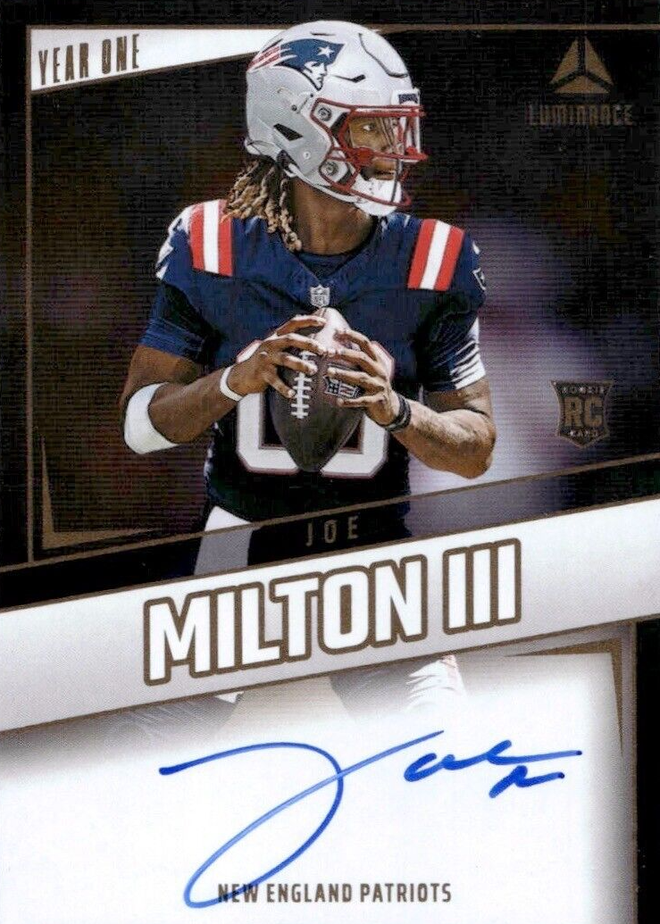Joe Milton III 2024 Luminance #YOS-JMN Year One Signatures Price Guide ...