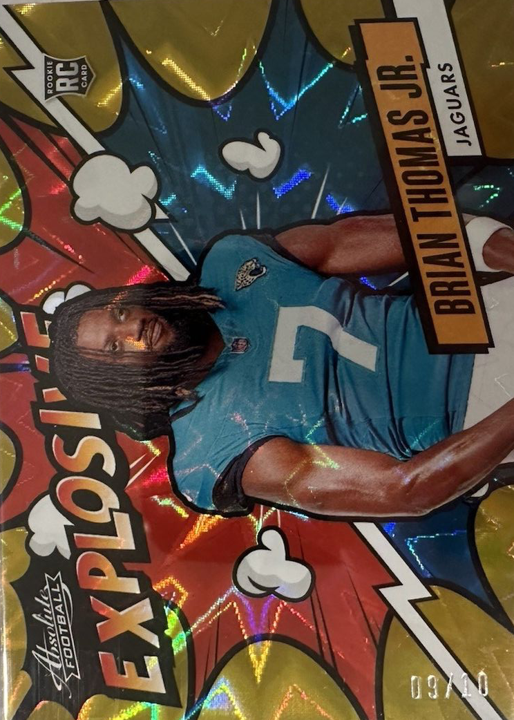 Brian Thomas Jr. 2024 Absolute #EX-BTJ Explosive - Gold /10 Price Guide ...