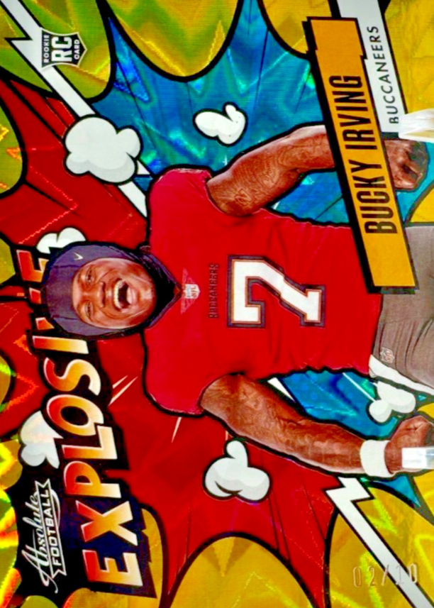 Bucky Irving 2024 Absolute #EX-BIG Explosive - Gold /10 Price Guide ...