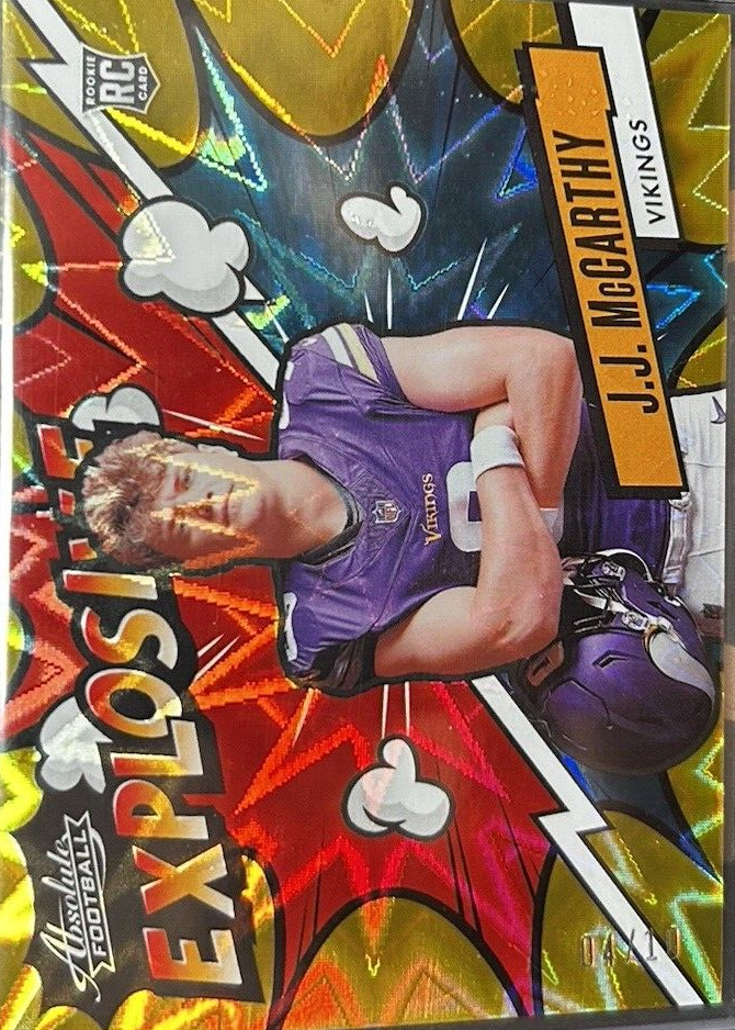 JJ McCarthy 2024 Absolute #EX-JJM Explosive - Gold /10 Price Guide ...