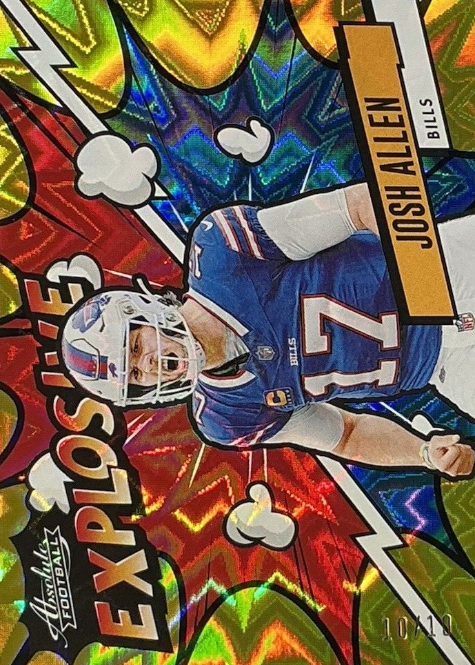 Josh Allen 2024 Absolute #EX-JSN Explosive - Gold /10 Price Guide ...