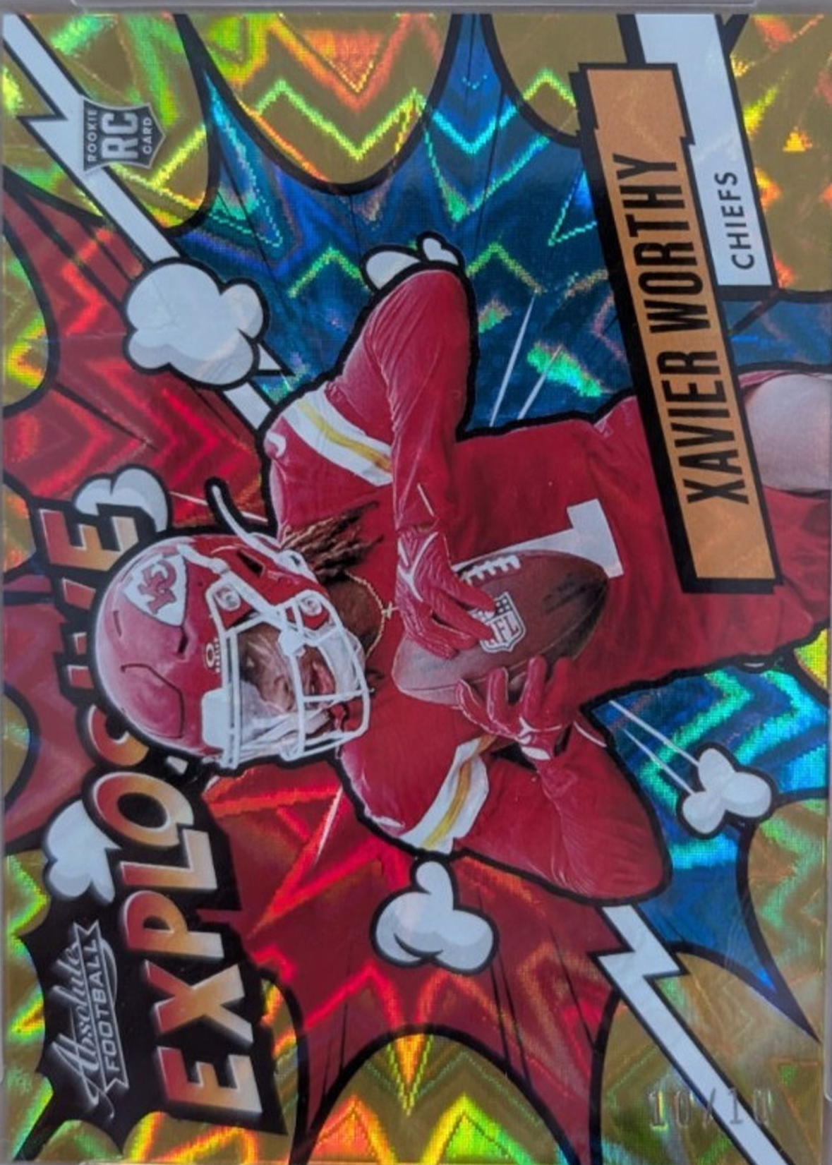 Xavier Worthy 2024 Absolute #EX-XWY Explosive - Gold /10 Price Guide ...