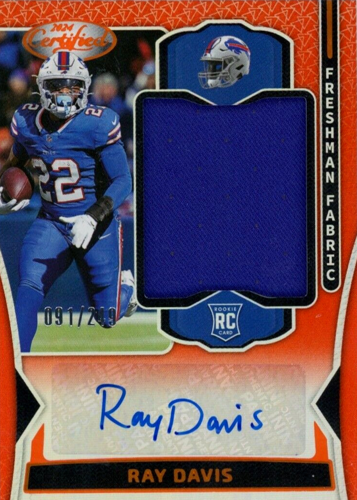 Ray Davis 2024 Certified #FMS-RDS Freshman Fabric Signatures - Mirror ...