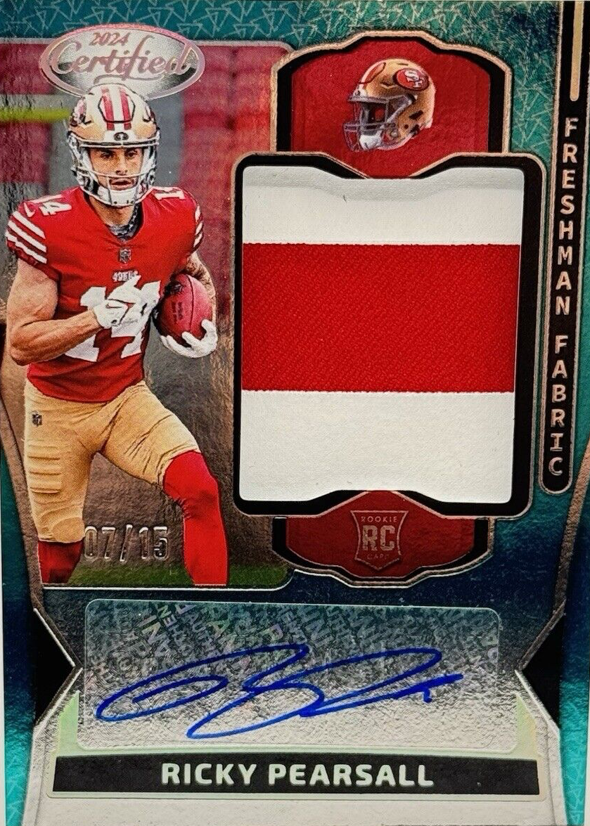 Ricky Pearsall 2024 Certified #FMS-RPL Freshman Fabric Signatures ...