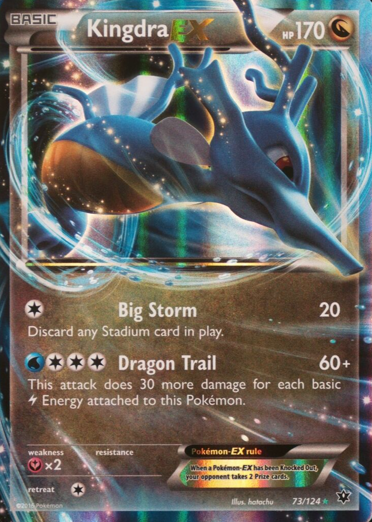 Kingdra ex 2016 XY: Fates Collide #073/124 Holo Price Guide - Sports ...