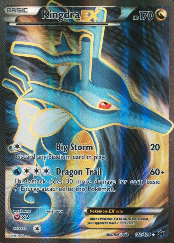 Kingdra ex 2016 XY: Fates Collide #122/124 Holo (Full Art) Price Guide ...