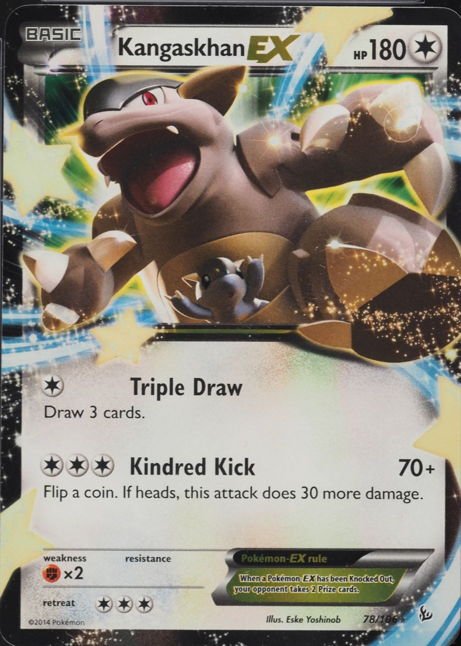 Kangaskhan ex 2014 XY: Flashfire #078/106 Holo Price Guide - Sports ...