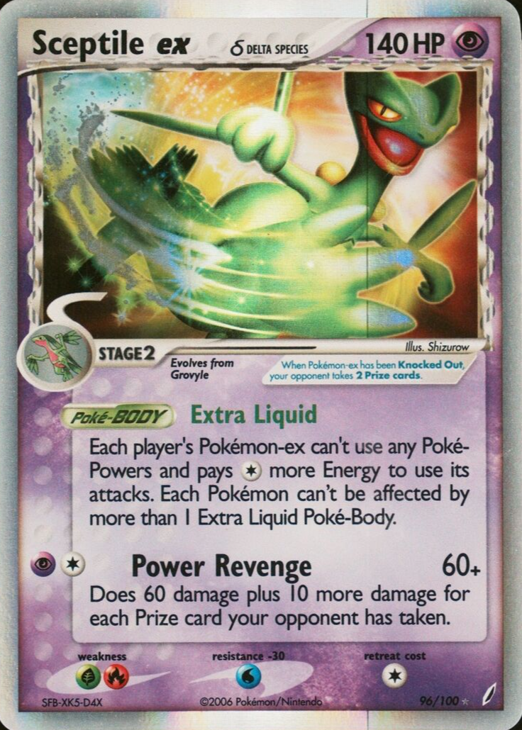 Sceptile EX 2006 EX: Crystal Guardians #096/100 Holo Price Guide ...