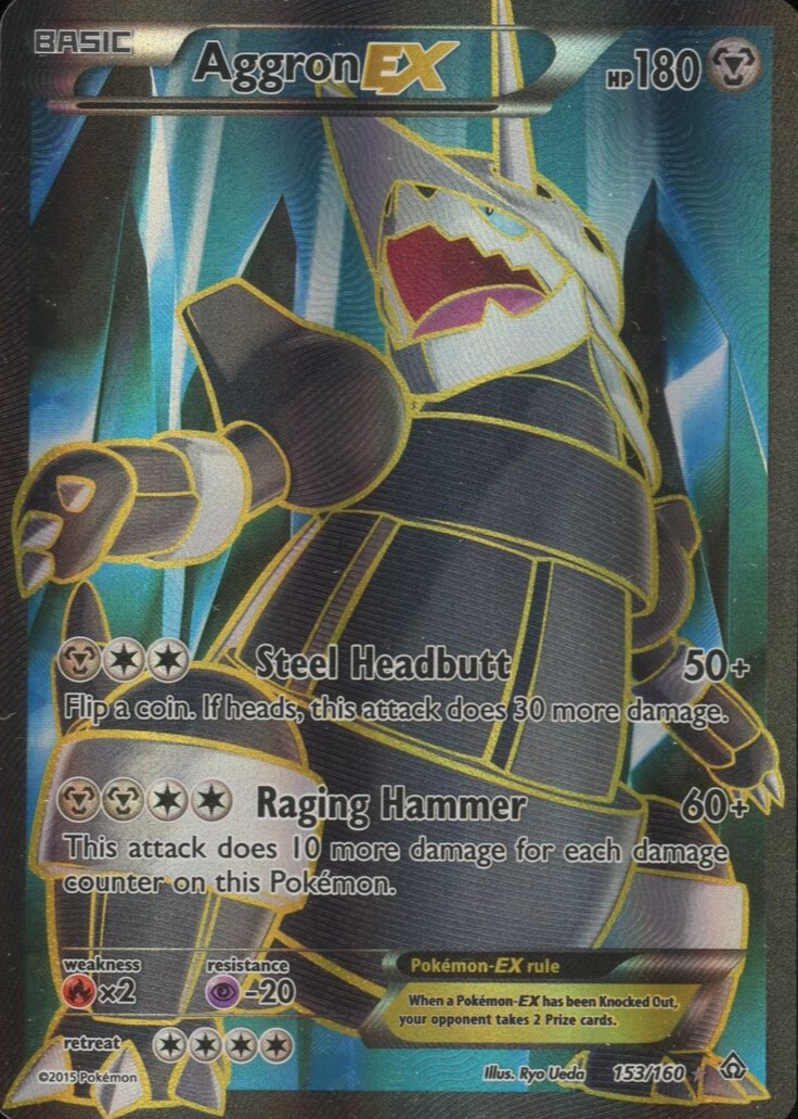 Aggron ex 2015 XY: Primal Clash #153/160 Holo (Full Art) Price Guide ...