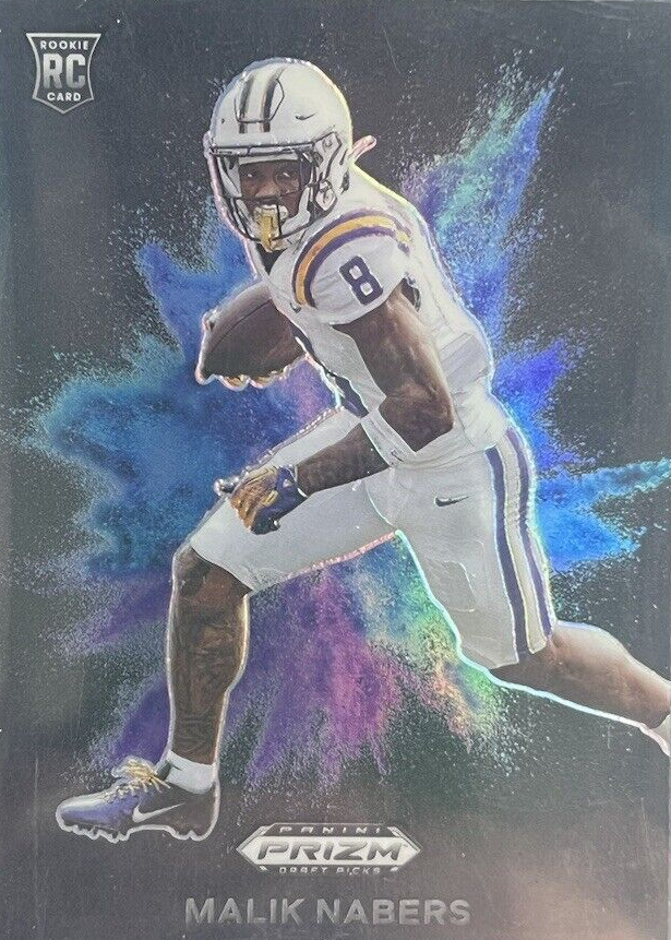 Malik Nabers 2024 Prizm Draft Picks #CB-15 Black Color Blast /(SSP ...