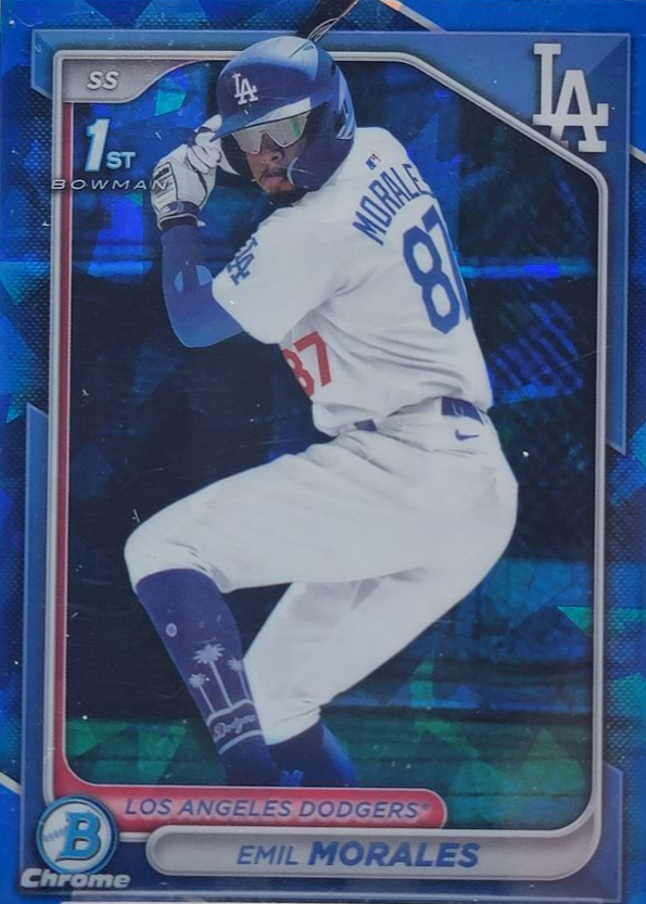 Emil Morales 2024 Bowman Chrome Sapphire Edition #BCP-221 Prospects ...