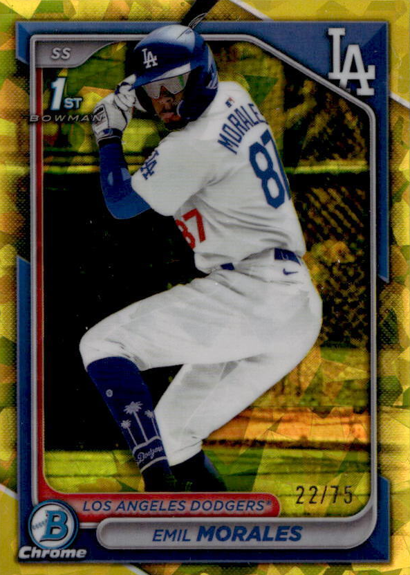 Emil Morales 2024 Bowman Chrome Sapphire Edition #BCP-221 Prospects ...