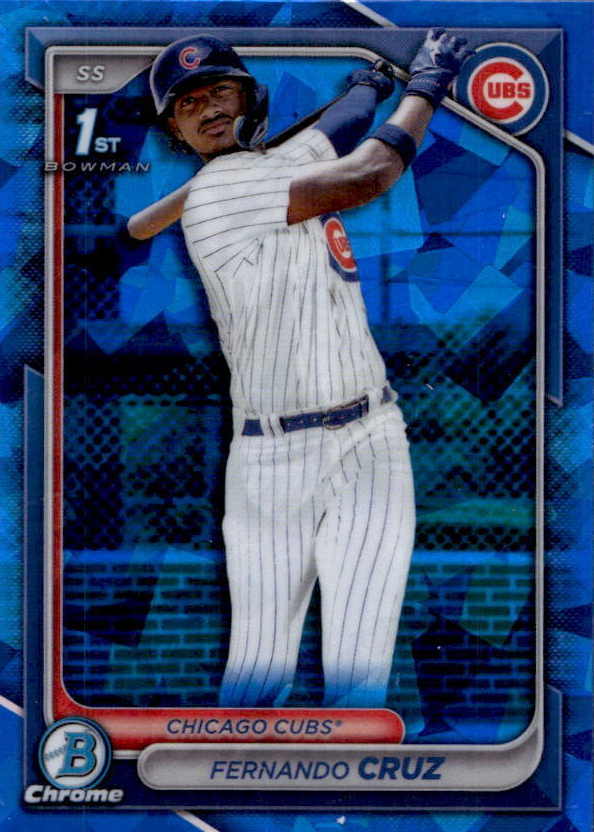 Fernando Cruz (Cubs) 2024 Bowman Chrome Sapphire Edition #BCP-197 ...
