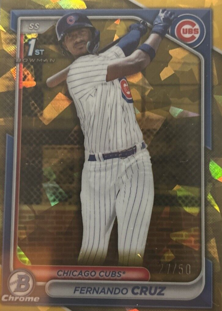 Fernando Cruz (Cubs) 2024 Bowman Chrome Sapphire Edition #BCP-197 ...
