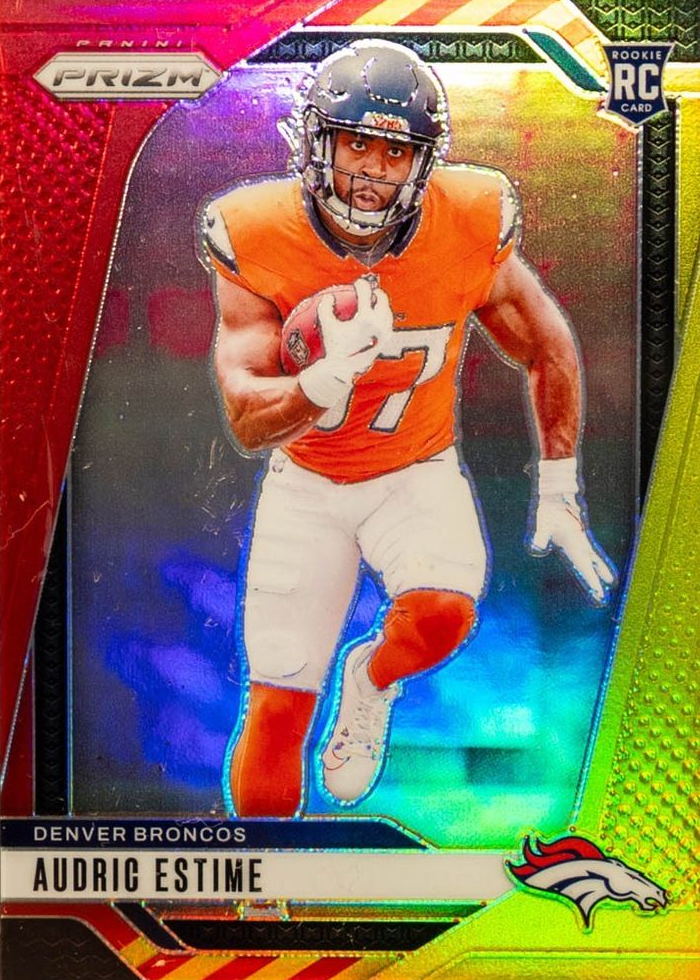 Audric Estime 2024 Prizm #306 Red & Yellow /44 Price Guide - Sports ...