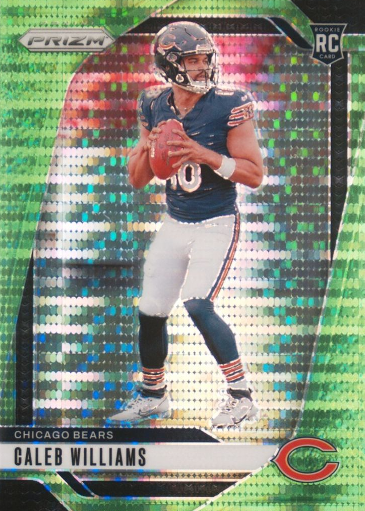 Caleb Williams 2024 Prizm #301 Neon Green Pulsar Price Guide - Sports ...