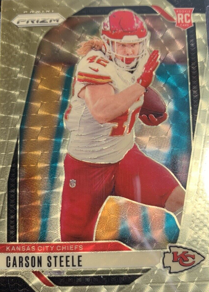 Carson Steele 2024 Prizm #377 Gold Vinyl /5 Price Guide - Sports Card ...