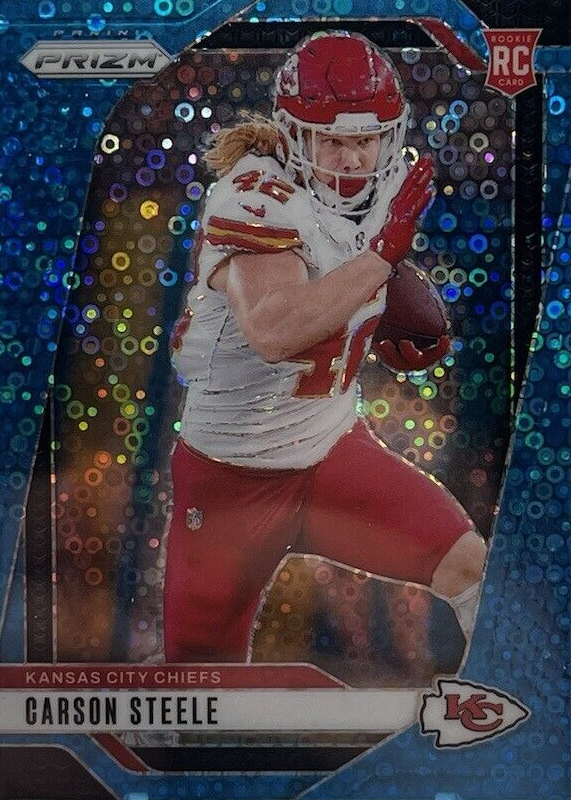 Carson Steele 2024 Prizm #377 No Huddle Blue /99 Price Guide - Sports ...