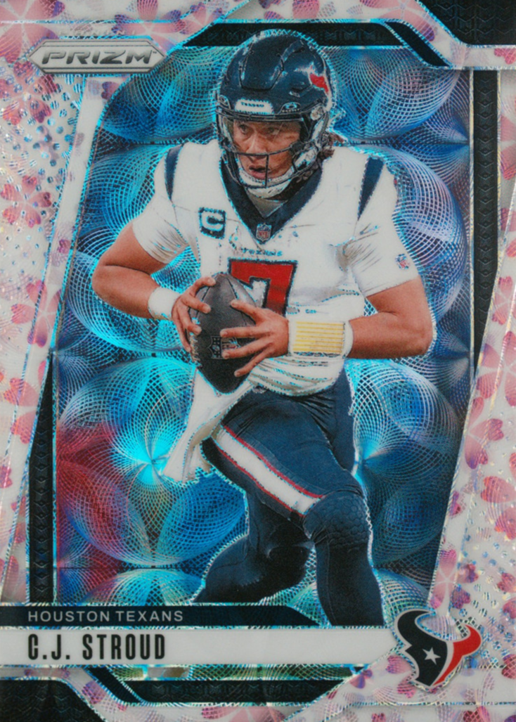 CJ Stroud 2024 Prizm #111 Choice Cherry Blossom /15 Price Guide ...